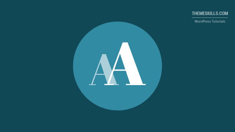 How To Change The Font Size In WordPress Via Plugin Or HTML ThemeSkills