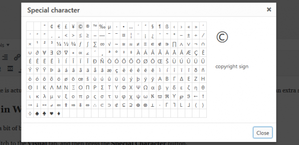 How to Add Special Characters in a WordPress Post or Page - ThemeSkills