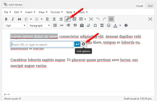 How to Open Links in a New Tab in WordPress Visual and Text Editor ...