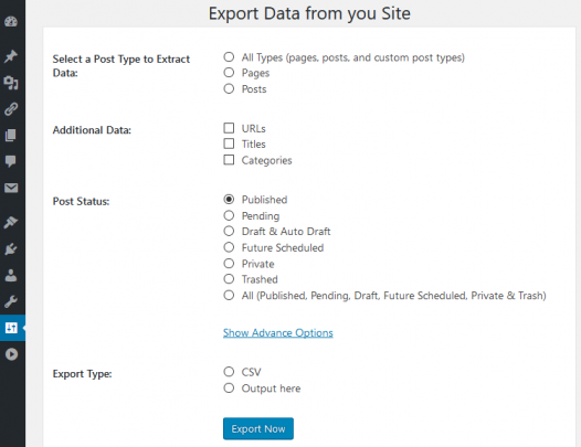 How to Export All WordPress URLs to CSV or Plain Text - ThemeSkills