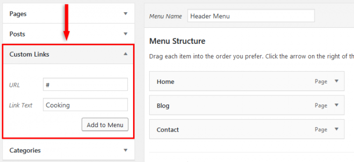 How To Add A Menu Item In Wordpress Without Linking To A Page Themeskills 0492
