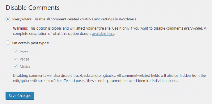 How to Disable WordPress Comments Everywhere or on Certain Post Types - ThemeSkills