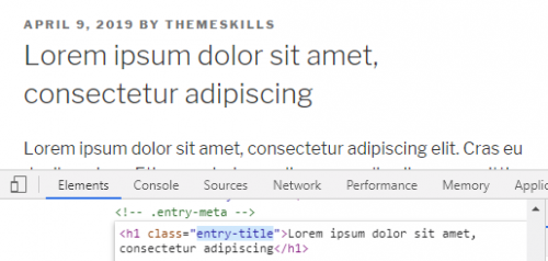 How to Find a CSS Class or Id Selector in WordPress - ThemeSkills